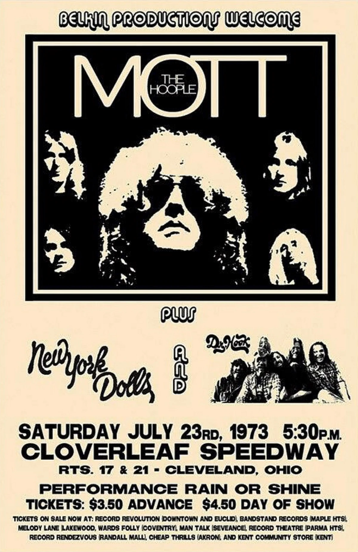 July 23, 1973 Cloverleaf Speedway, Cleveland, OH | Concerts Wiki | Fandom