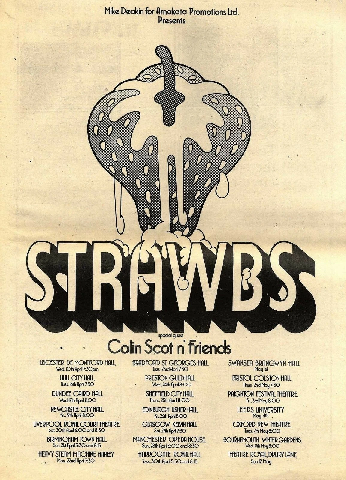The Strawbs UK Tour 1974 | Concerts Wiki | Fandom