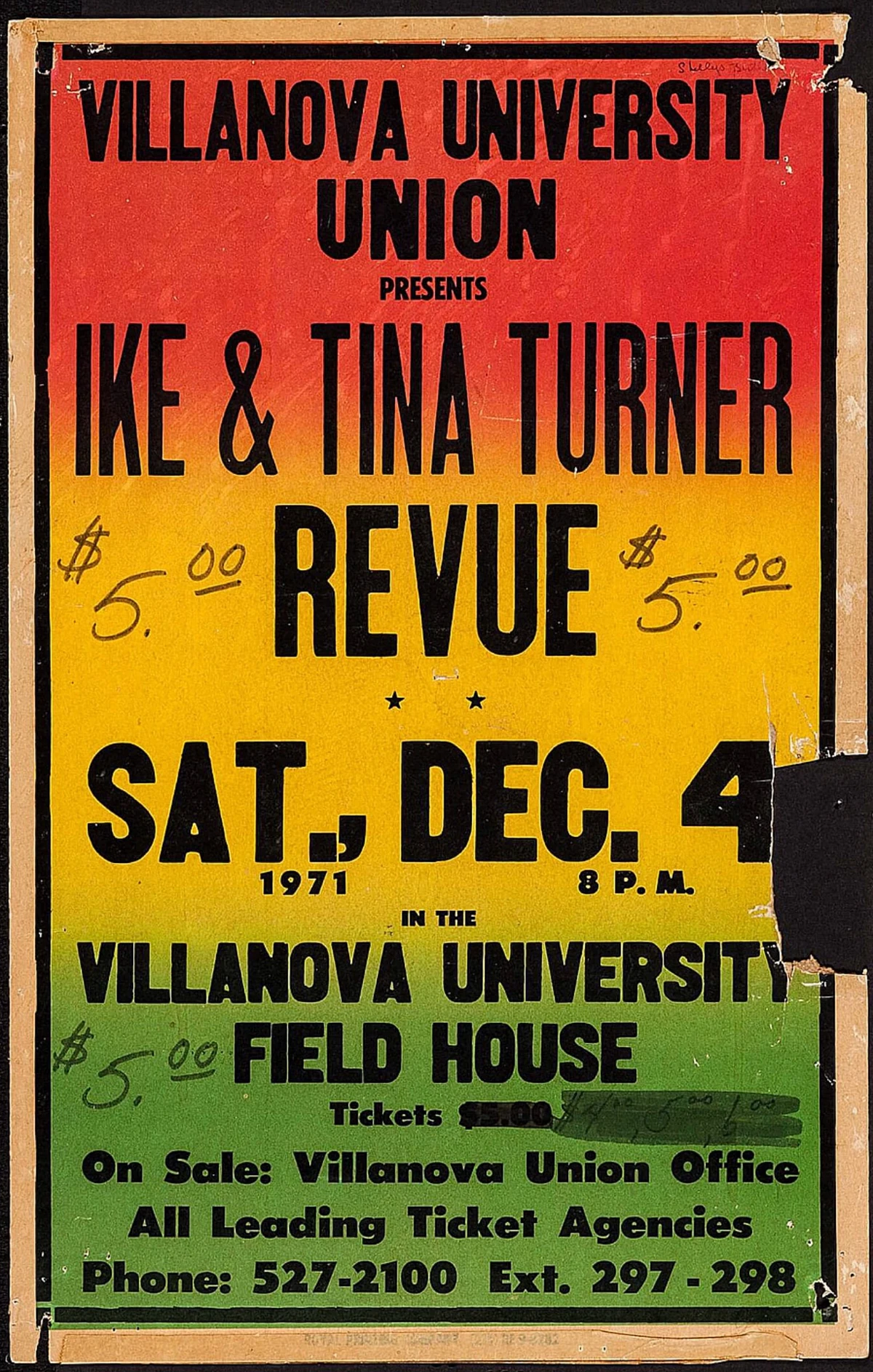 December 4, 1971 Villanova University Field House, Villanova, PA ...