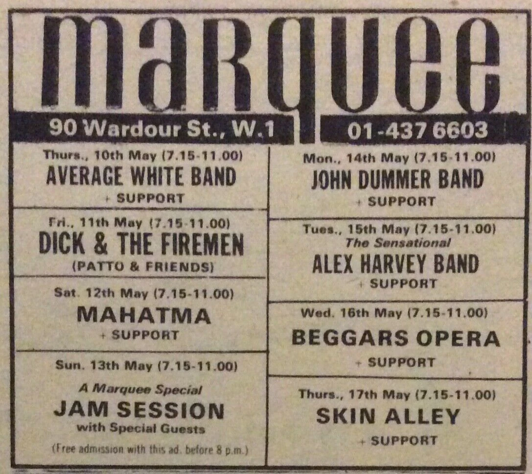 May 15, 1973 Marquee, London, ENG | Concerts Wiki | Fandom