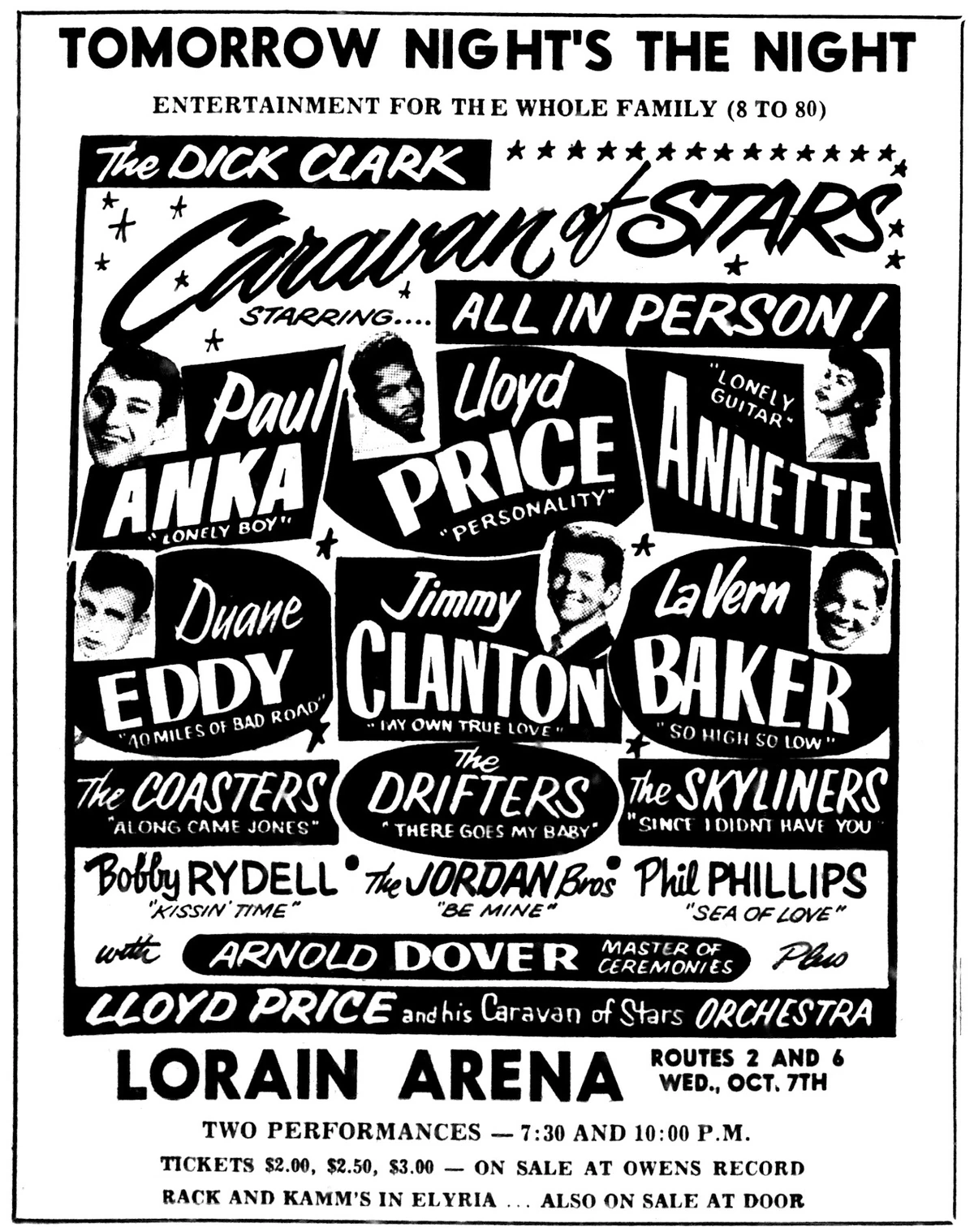 October 7, 1959 Lorain Arena, Lorain, OH | Concerts Wiki | Fandom