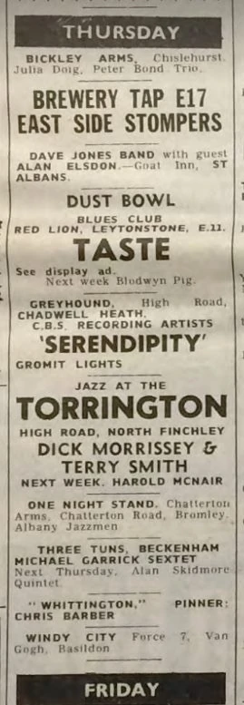 June 5, 1969 Leytonstone Red Lion, London, ENG | Concerts Wiki | Fandom