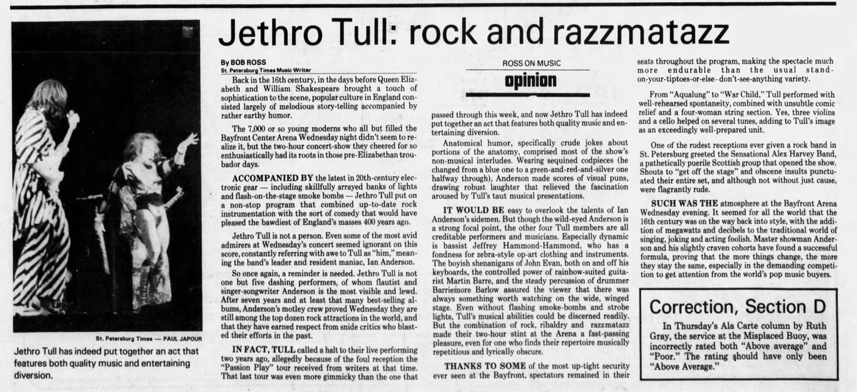 August 27, 1975 Bayfront Center, St. Petersburg, FL | Concerts Wiki ...