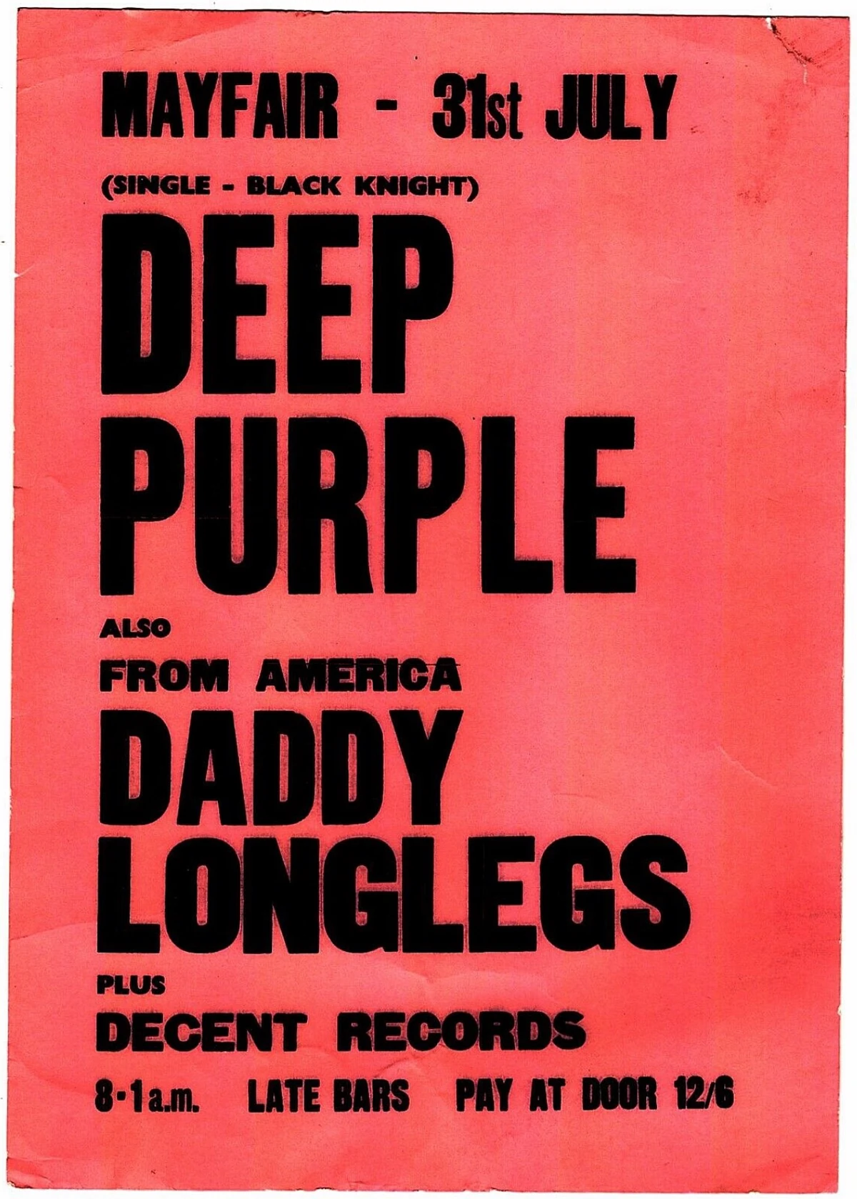 July 31, 1970 Mayfair, Newcastle, ENG | Concerts Wiki | Fandom