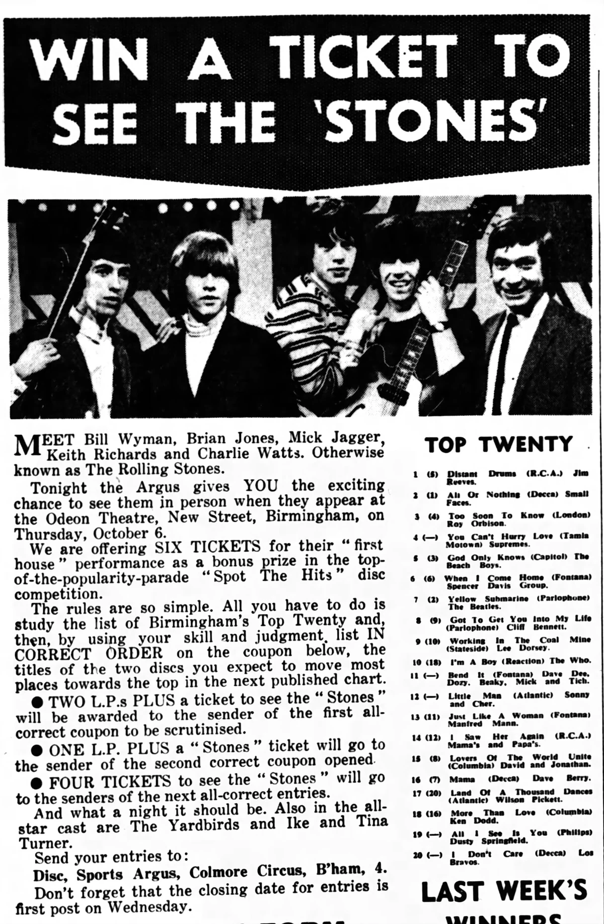 October 6, 1966 Odeon, Birmingham, ENG | Concerts Wiki | Fandom