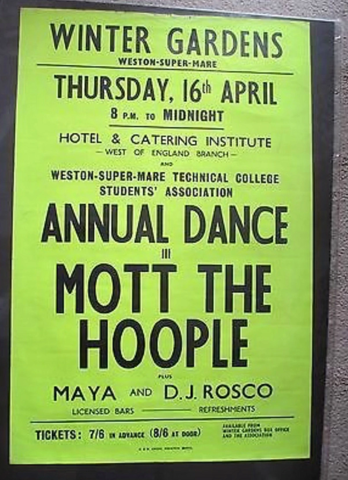 April 16, 1970 Winter Gardens, Weston-Super-Mare, ENG | Concerts Wiki ...