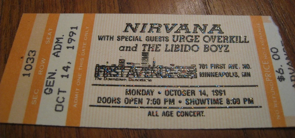 October 14, 1991 First Avenue, Minneapolis, MN | Concerts Wiki | Fandom