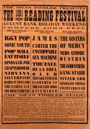 Reading Festival 1991 | Concerts Wiki | Fandom