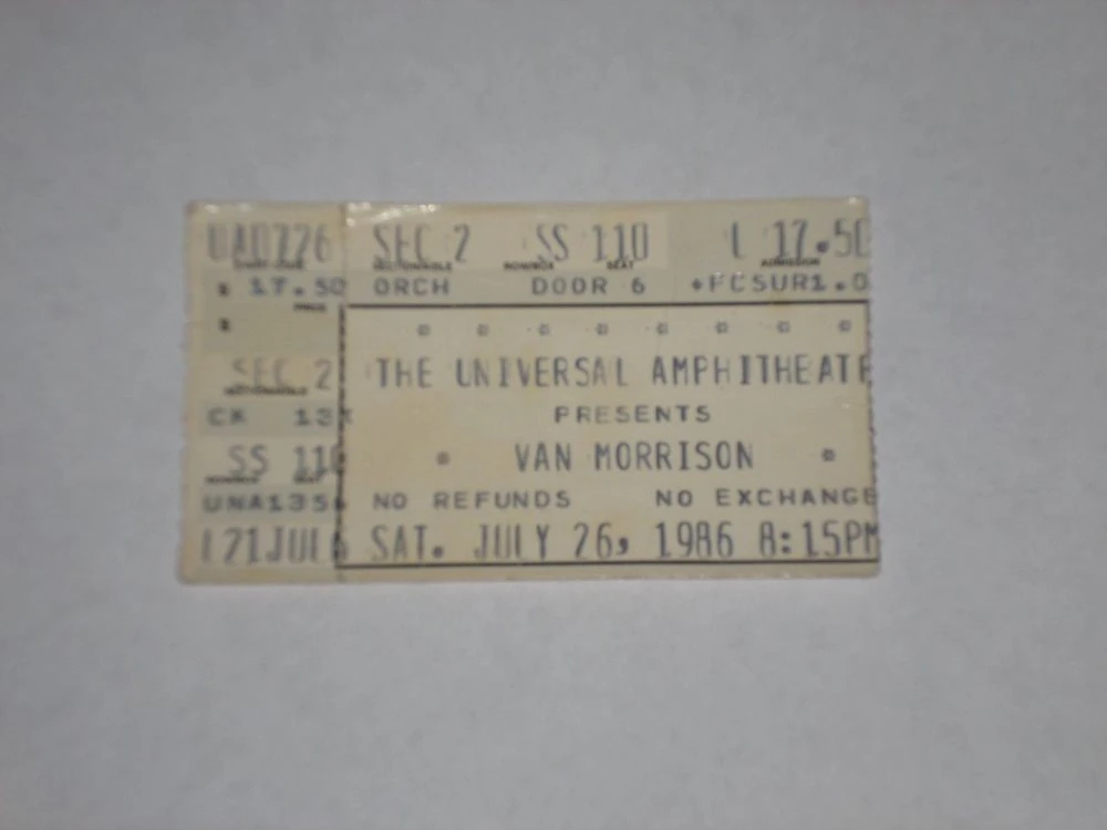 July 26, 1986 Universal Amphitheatre, Universal City, CA | Concerts ...