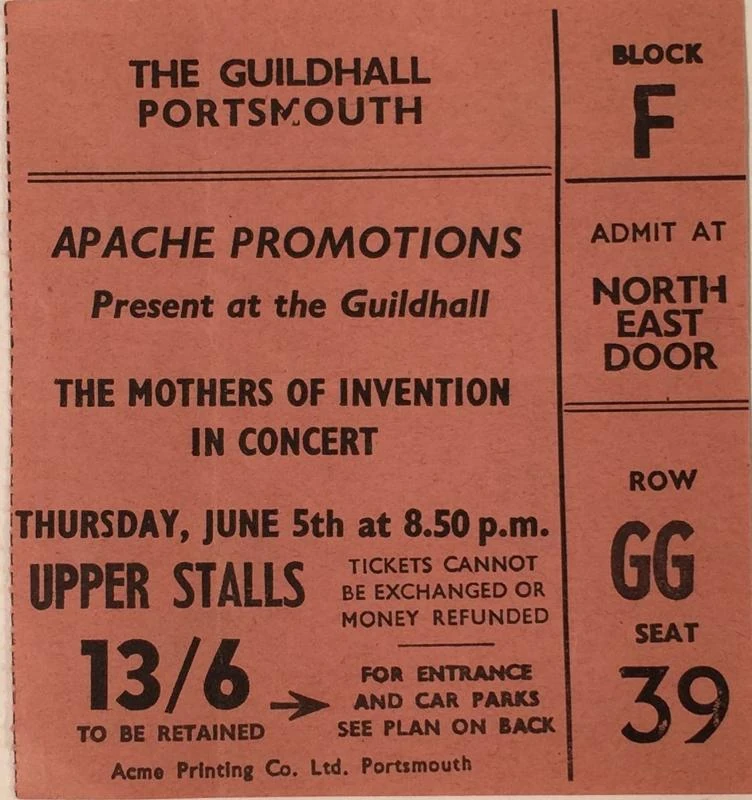 June 5, 1969 Guildhall, Portsmouth, ENG | Concerts Wiki | Fandom