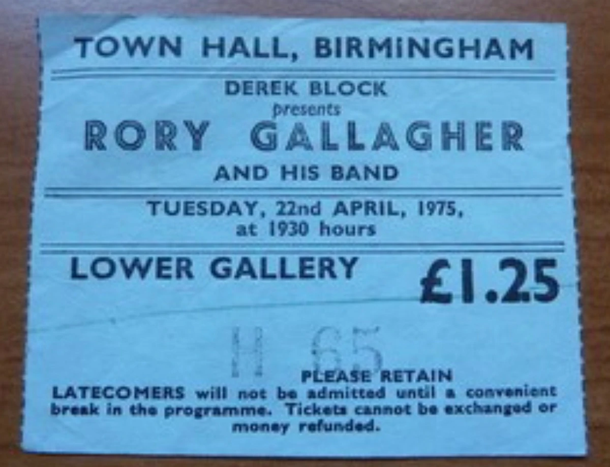 April 22, 1975 Town Hall, Birmingham, ENG | Concerts Wiki | Fandom