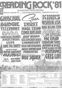 Reading Festival 1981 | Concerts Wiki | Fandom