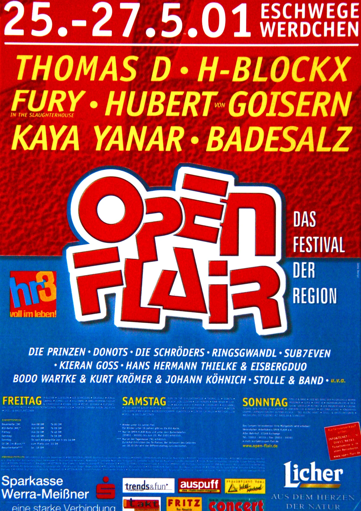Open Flair 2001 | Concerts Wiki | Fandom