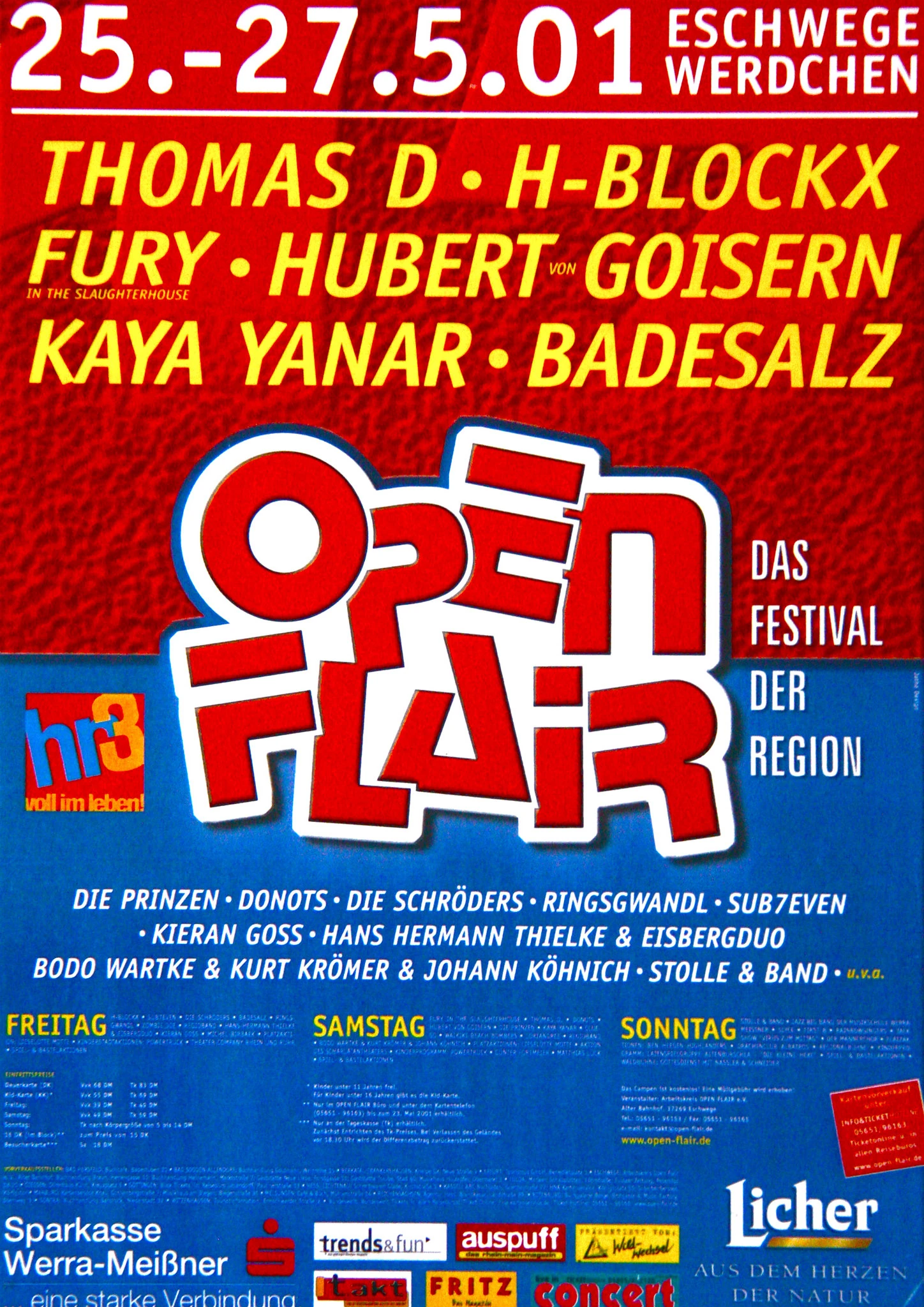 Open Flair 2001 | Concerts Wiki | Fandom
