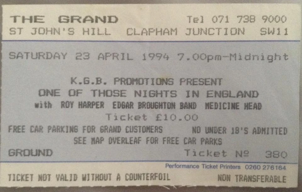 April 23, 1994 Clapham Grand, London, ENG | Concerts Wiki | Fandom