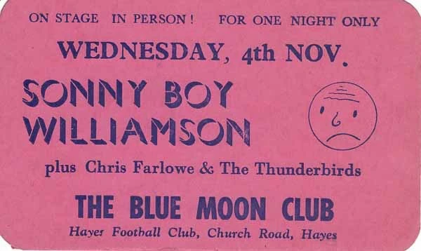 November 4, 1964 The Blue Moon Club, Hayes, ENG | Concerts Wiki | Fandom