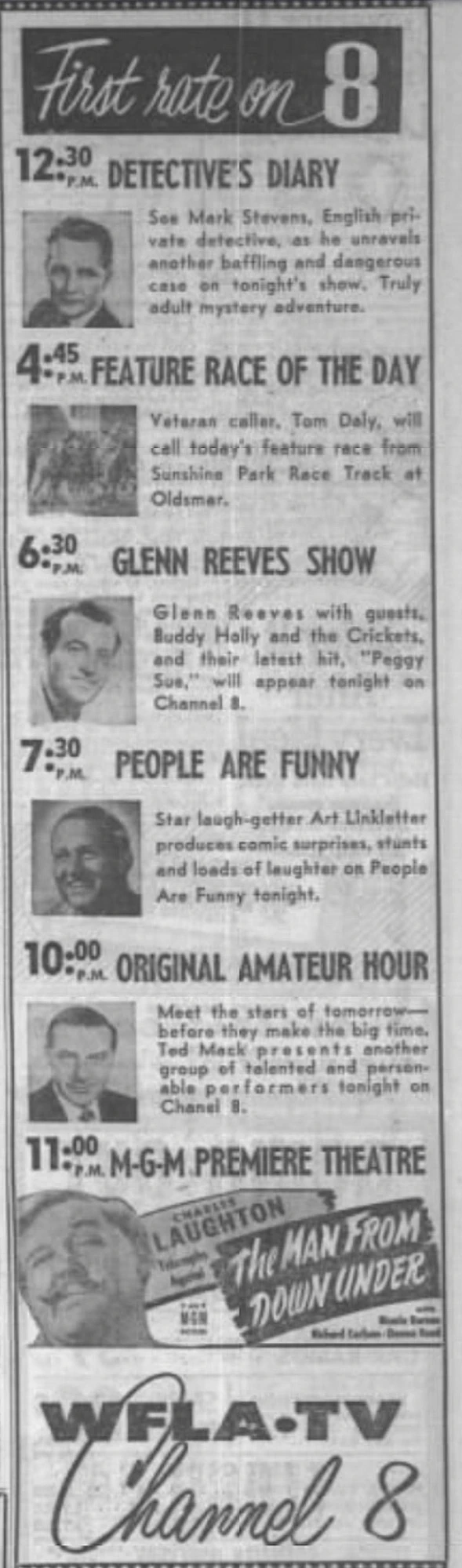 February 22, 1958 US TV "Glenn Reeves Show" | Concerts Wiki | Fandom