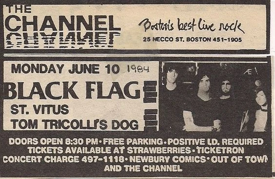 June 10, 1985 The Channel, Boston, MA | Concerts Wiki | Fandom
