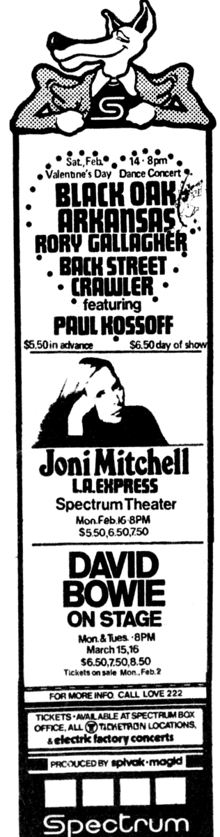 March 15-16, 1976 Spectrum, Philadelphia, PA | Concerts Wiki | Fandom