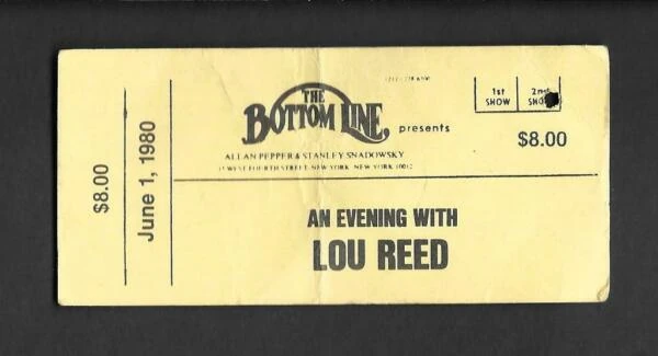 June 1-2, 1980 Bottom Line, New York City, NY | Concerts Wiki | Fandom