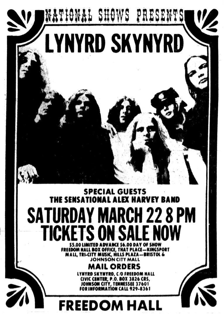 March 22, 1975 Freedom Hall, Johnson City, TN | Concerts Wiki | Fandom