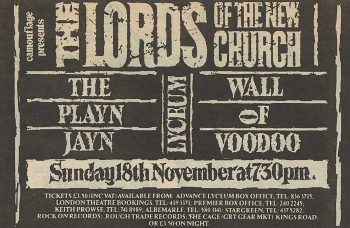 November 18, 1984 Lyceum, London, ENG | Concerts Wiki | Fandom