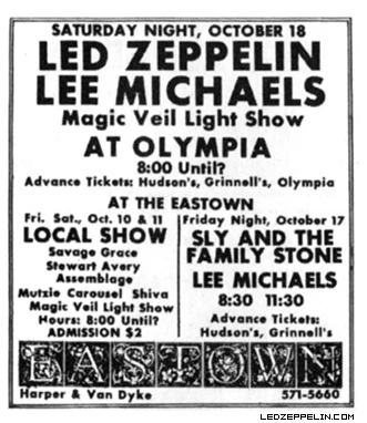October 18, 1969 Olympia Stadium, Detroit, MI | Concerts Wiki | Fandom