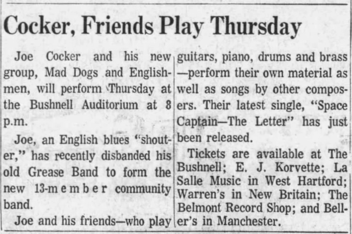 April 9, 1970 Bushnell Auditorium, Hartford, CT | Concerts Wiki | Fandom