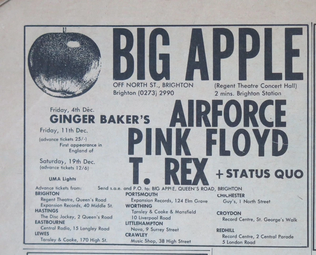 December 19, 1970 Big Apple, Brighton, ENG | Concerts Wiki | Fandom
