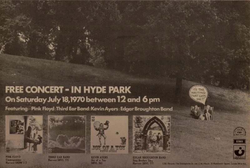 July 18, 1970 Hyde Park, London, ENG | Concerts Wiki | Fandom