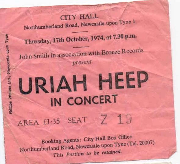 October 17, 1974 City Hall, Newcastle, ENG | Concerts Wiki | Fandom