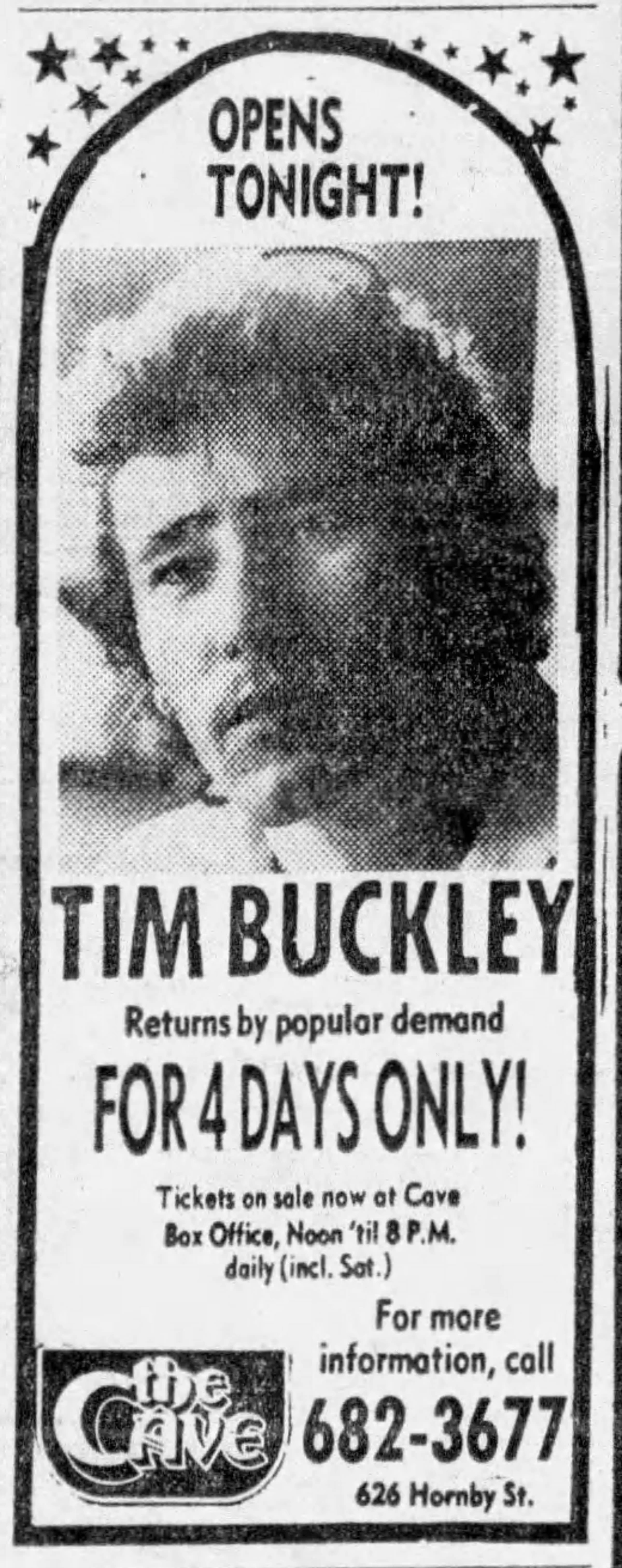 January 29-February 1, 1975 Cave, Vancouver, BC | Concerts Wiki | Fandom