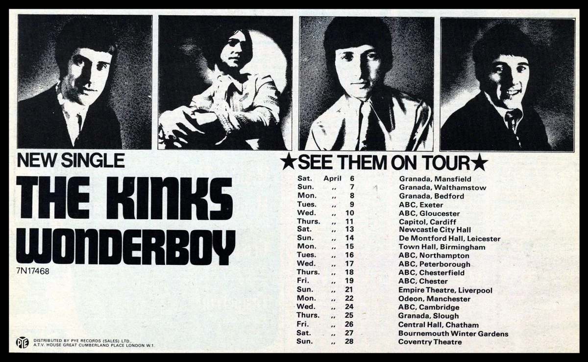 The Kinks UK Tour 1968 | Concerts Wiki | Fandom