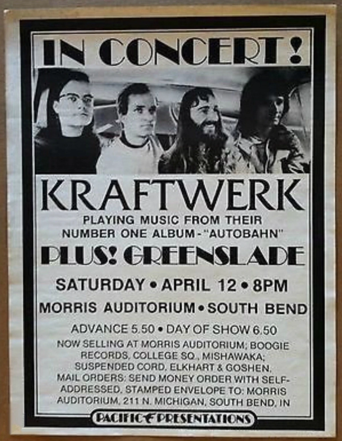 April 12, 1975 Morris Auditorium, South Bend, IN | Concerts Wiki | Fandom