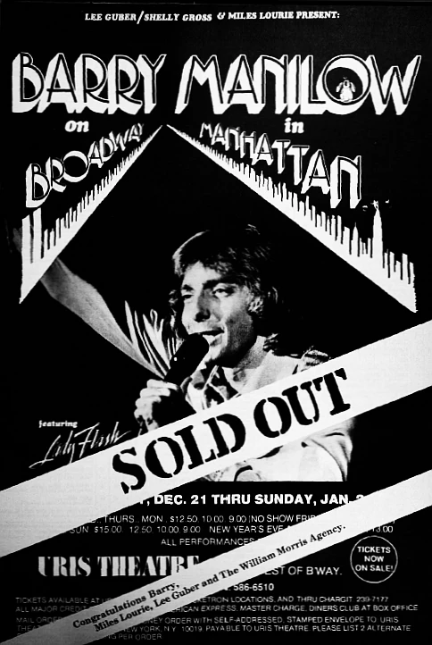December 21, 1976-January 2, 1977 Uris Theatre, New York City, NY ...