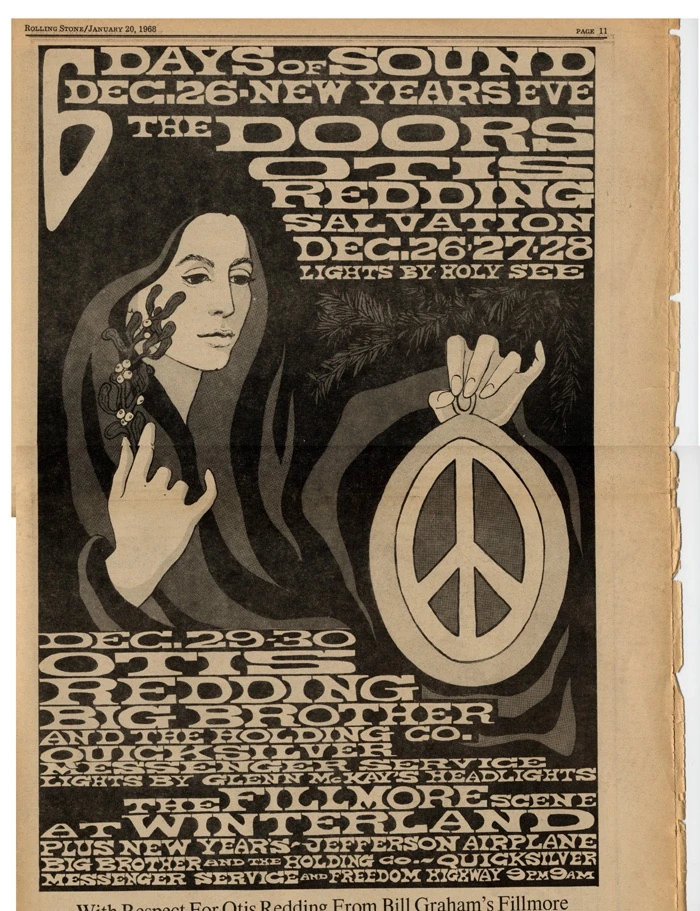 December 31, 1967 Winterland, San Francisco, CA | Concerts Wiki | Fandom