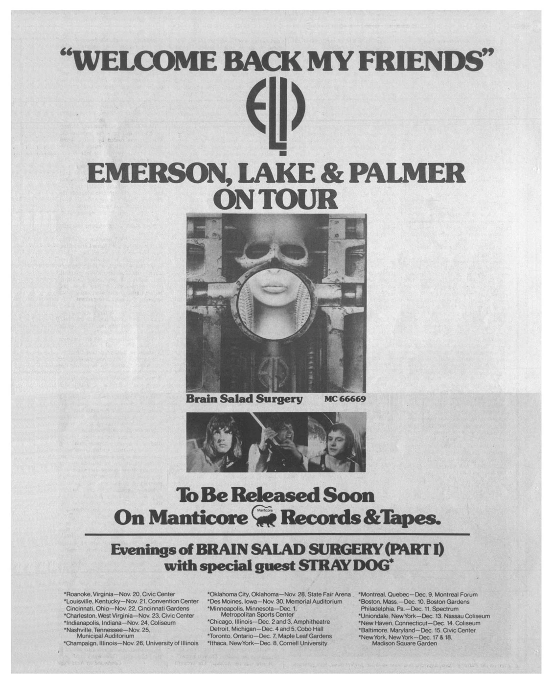 ELP US Tour 1973 | Concerts Wiki | Fandom
