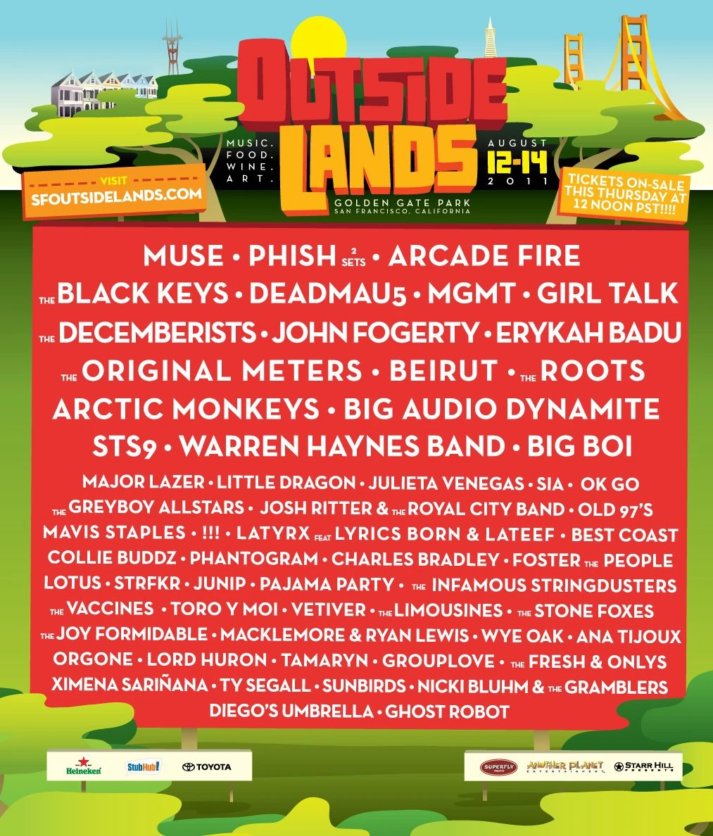 Outside Lands Music and Arts Festival 2011 | Concerts Wiki | Fandom