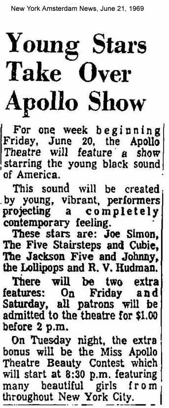 June 20-26, 1969 Apollo Theatre, New York City, NY | Concerts Wiki | Fandom