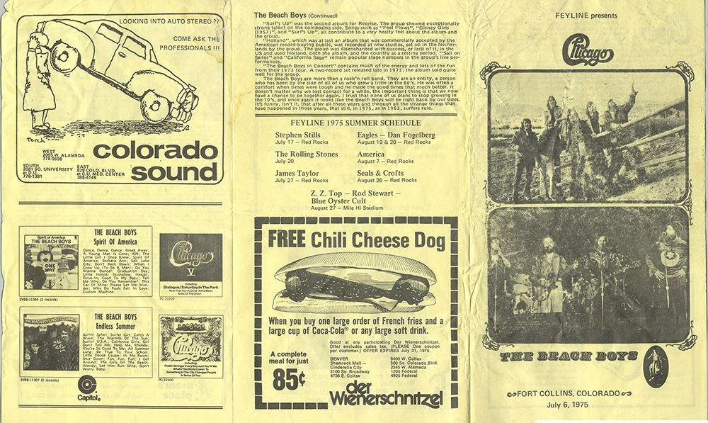 July 6, 1975 Hughes Stadium, Fort Collins, CO | Concerts Wiki | Fandom