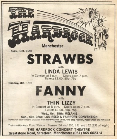 October 12, 1972 Hardrock, Manchester, ENG | Concerts Wiki | Fandom