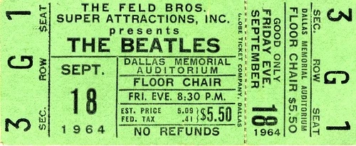 September 18, 1964 Memorial Auditorium, Dallas, TX | Concerts Wiki | Fandom
