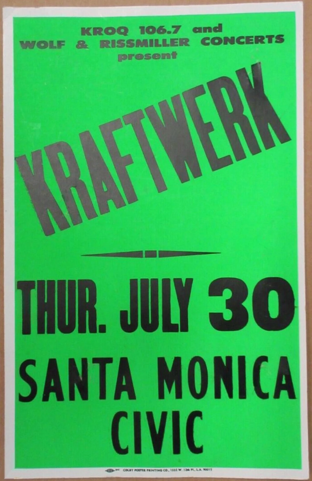 July 30, 1981 Civic Auditorium, Santa Monica, CA | Concerts Wiki | Fandom