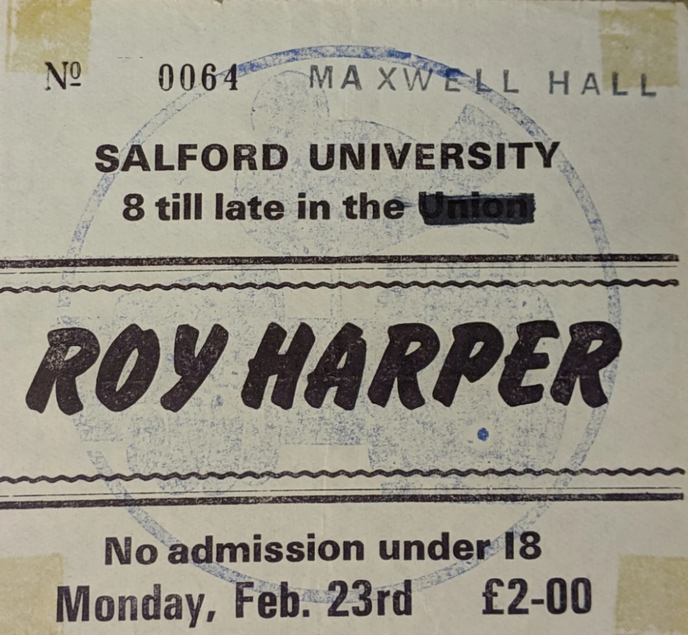 February 23, 1981 Salford University Maxwell Hall, Manchester, ENG ...
