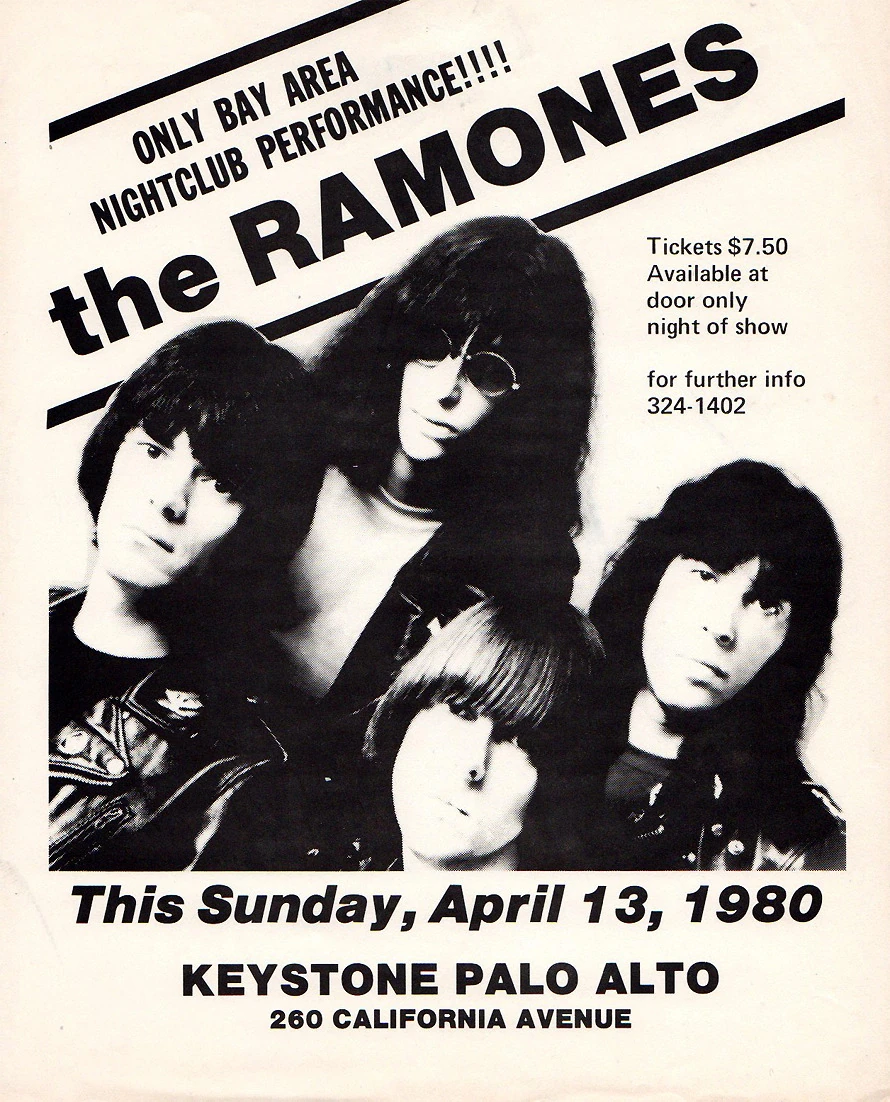 April 13, 1980 Keystone, Palo Alto, CA | Concerts Wiki | Fandom