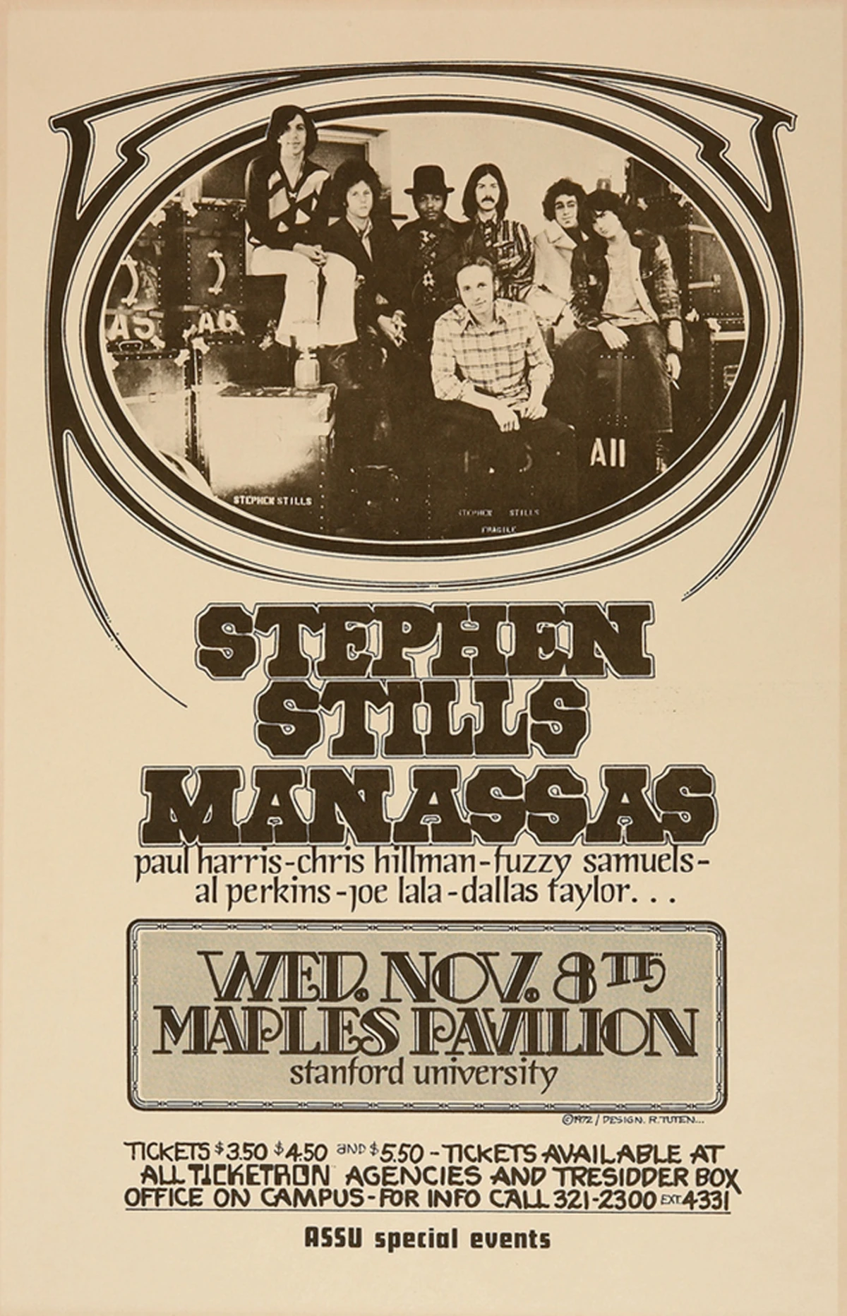 November 8, 1972 Stanford University Maples Pavilion, Stanford, CA ...
