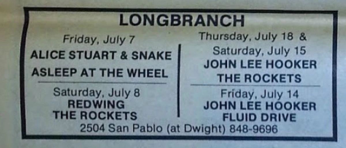 July 13-15, 1972 Longbranch, Berkeley, CA | Concerts Wiki | Fandom