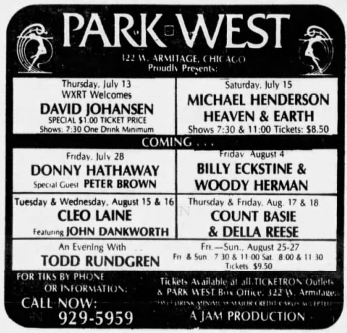 July 28, 1978 Park West, Chicago, IL | Concerts Wiki | Fandom