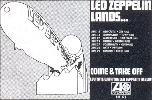 Led Zeppelin UK Tour June 1969 | Concerts Wiki | Fandom