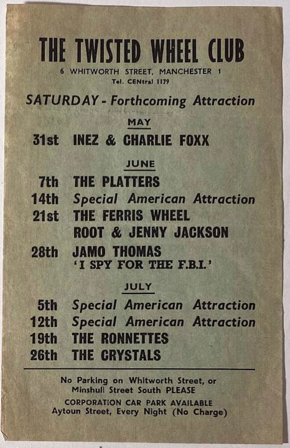 June 7, 1969 Twisted Wheel, Manchester, ENG | Concerts Wiki | Fandom